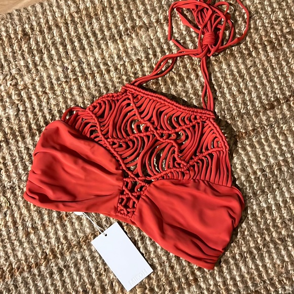 Mikoh | Swim | Mikoh Waimea High Neck Halter Top In Lehua Nwt Size M ...